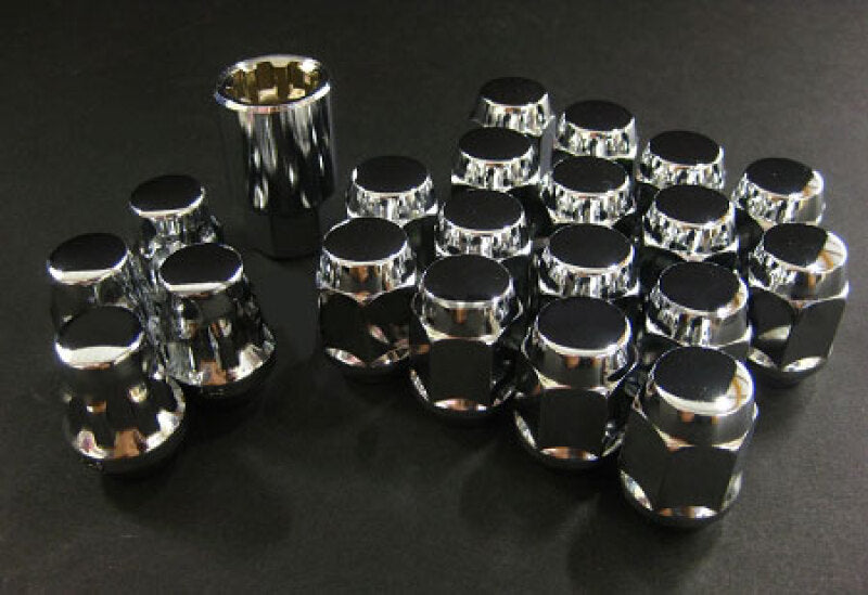 Project Kics 16 LUGS + 4 LOCKS Chrome Bullock And Nut Set - 12X1.50 – Hellhound Performance