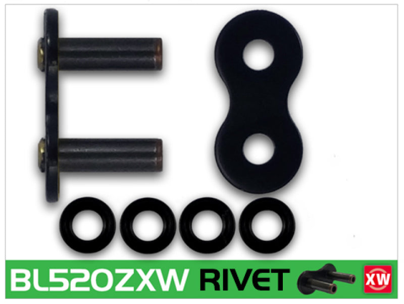 RK Chain BL520ZXW-RIVET - Black Scale – Hellhound Performance