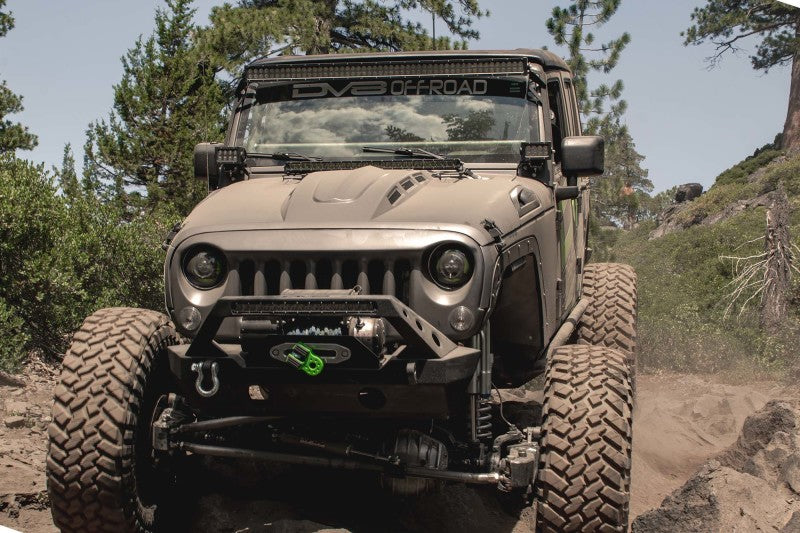 DV8 Offroad 07-18 Jeep Wrangler JK Metal Heat Dispersion Hood - Primer ...