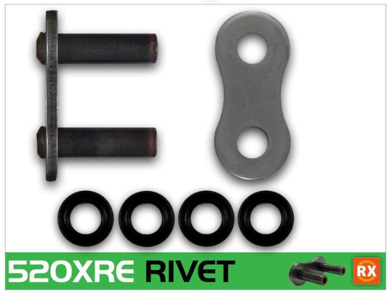 RK Chain 520XRE-RIVET NATURAL – Hellhound Performance